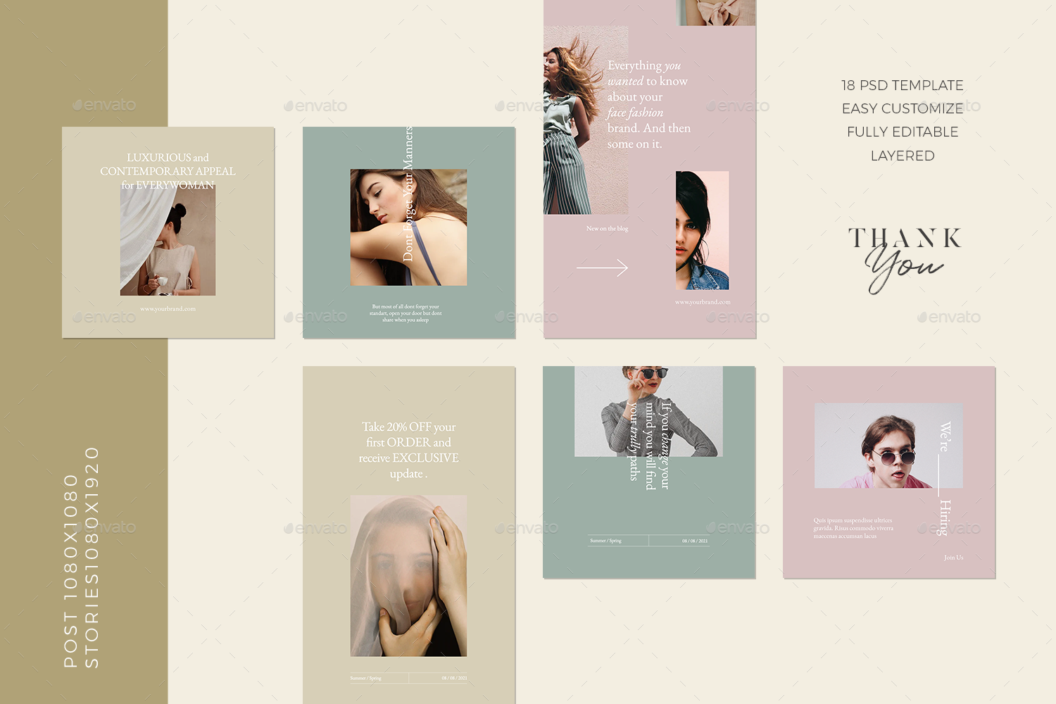 Afrodita Instagram Template, Web Elements | GraphicRiver